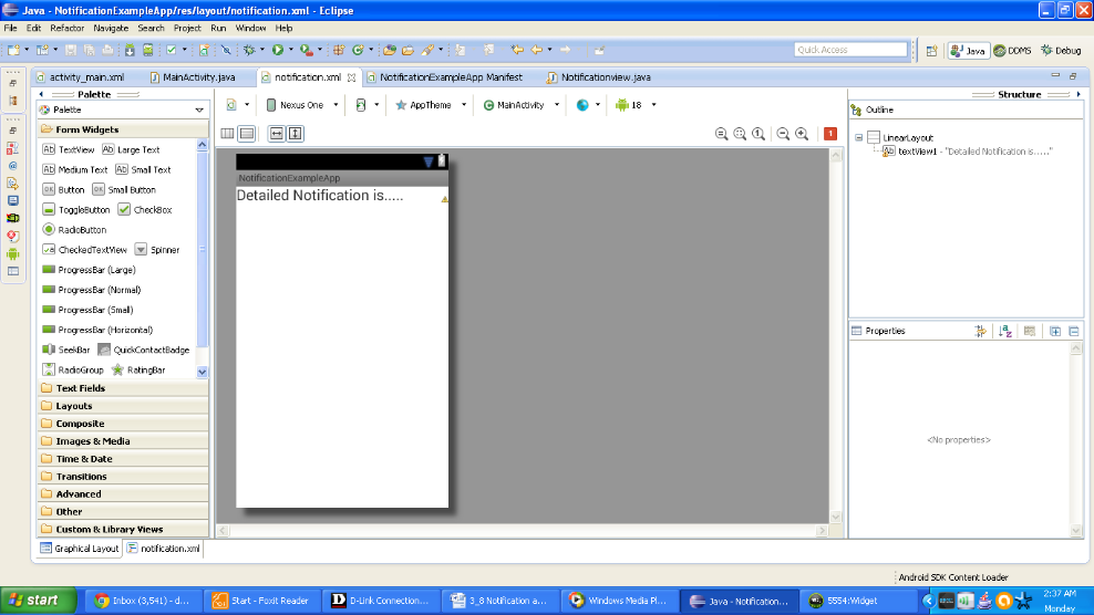 Android Toasts and Notifications | Android Programming by Wideskills